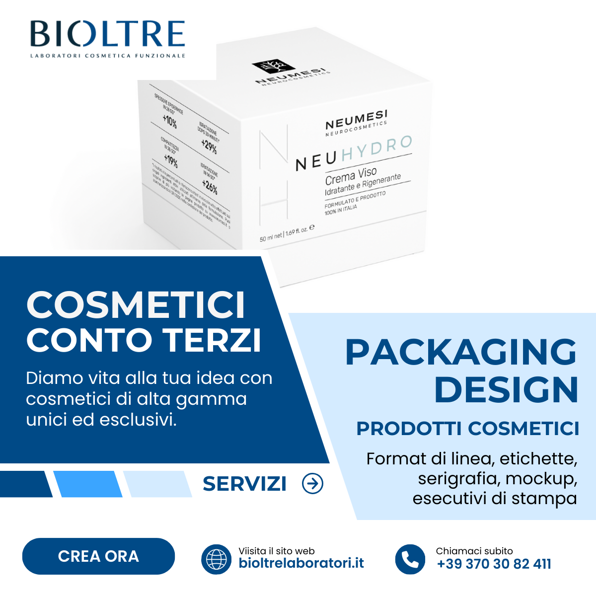 Packaging Design per Cosmetici | Bioltre Laboratori